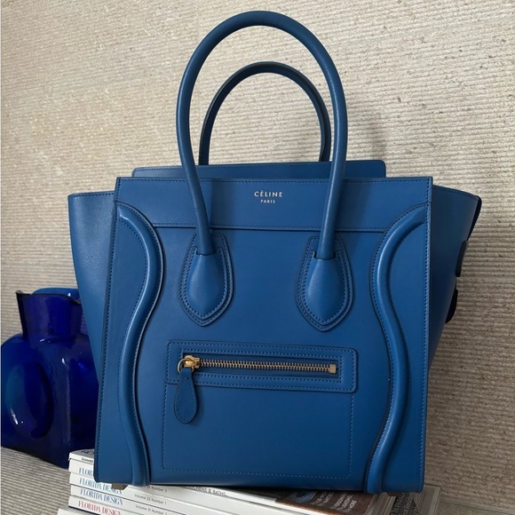 Celine | Bags | Celine Electric Blue Purse | Poshmark